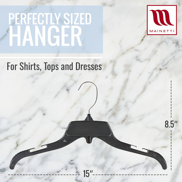 485 - PLASTIC 15” TOP HANGER - Mainetti USA