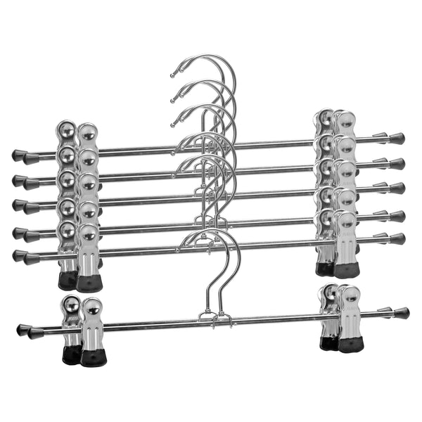 Metal Non-Slip - 12" Bottom Hanger with Clips - Mainetti USA