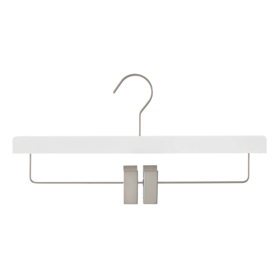 Mainetti 6110, 10" White all Plastic, Pant Skirt Slack Bottom Hangers ...